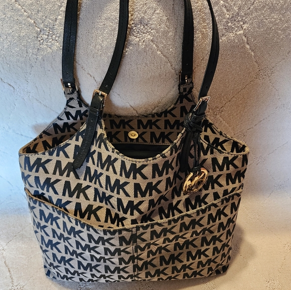 Michael Kors Collection | Bags | Michael Kors Monogram Shoulder Bag ...